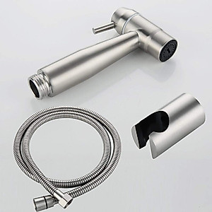JIYTG Toilet Brush Toilet Hose Bidet Sprayer Toilet Sprayer Kit Best Personal Sanitary Shower Set 304 Stainless Steel Washing Machine Spray Gun Nozzle Set