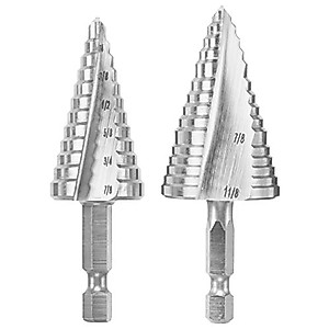 BOSCH IMSDC002 2 pc. High-Speed Steel Impact Tough Turbo Step Drill Bit Set