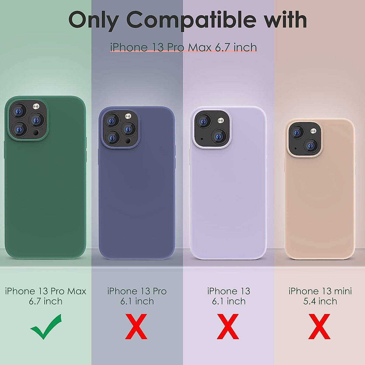 CALOOP Slim-Fit for iPhone 13 Pro Max Case,Skin Soft Liquid Silicone,Sturdy Hard Frame Shockproof Cover with Anti-Scratch Microfiber Lining,Full Protection for Screen and Lens,6.7 inch,Wine