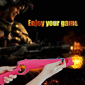 HEATFUN Game Gun Controller Compatible with Switch Shooting Games Wolfenstein 2: The New Colossus, Big Buck Hunter Arcade - Switch and Other Shooting Games - Pink (1 Pack)