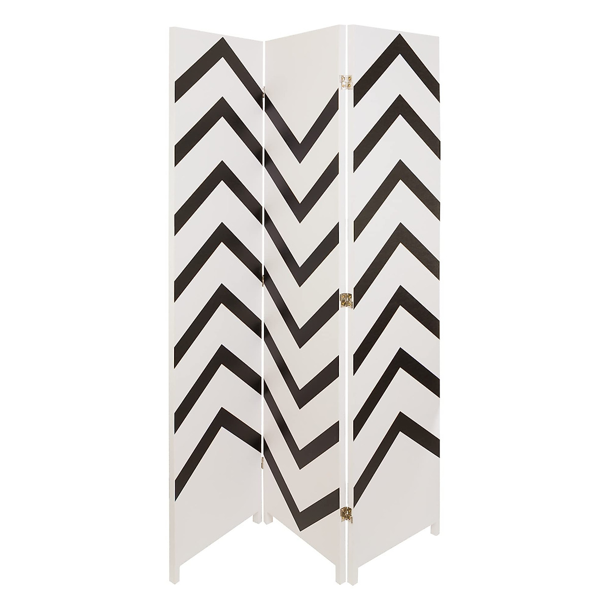 Kiera Grace Danielsson 3-Panel Decorative Room Divider/Freestanding Wood Folding- 47" Lx71 Hx1 W, White- Perfect Partition Room Divider for Home，Office，Studio and Bedroom Separator