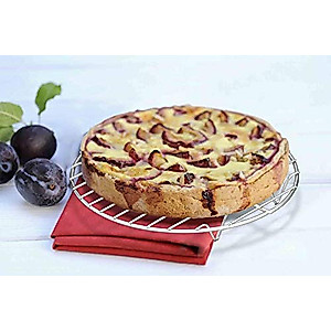 TeamFar Round Cooling Rack Set of 2, 7½ Inch Round Rack Baking Steaming Roasting Rack Set Stainless Steel, Healthy & Dishwasher Safe, Mirror Finish & Rust Free