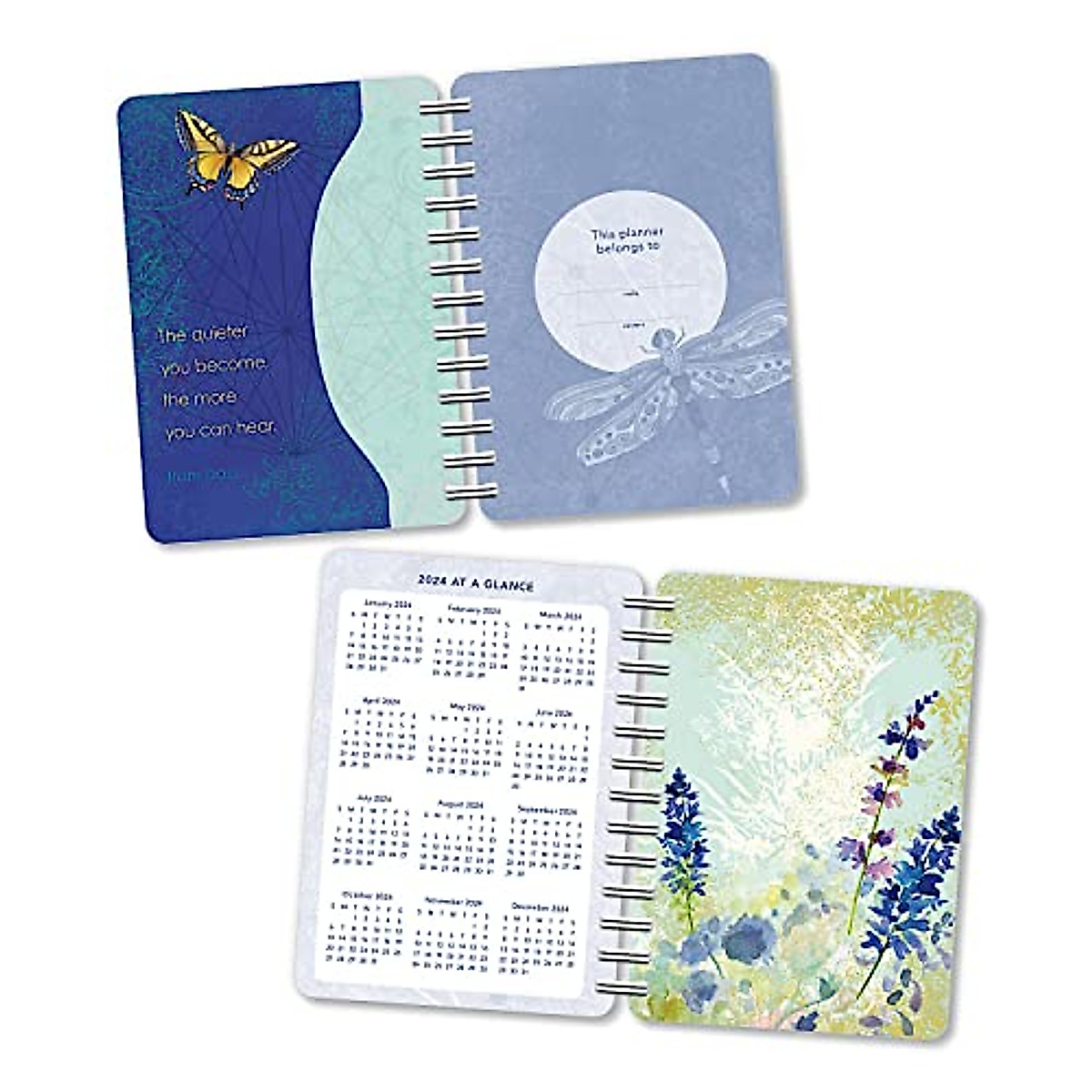 Ram Dass 2022-2023 Weekly Planner: Be Here Now | On-the-Go 17-Month Calendar (Aug 2022 - Dec 2023) | Compact 5" x 7" | Flexible Cover, Wire-O Binding, Elastic Closure, Inner Pocket