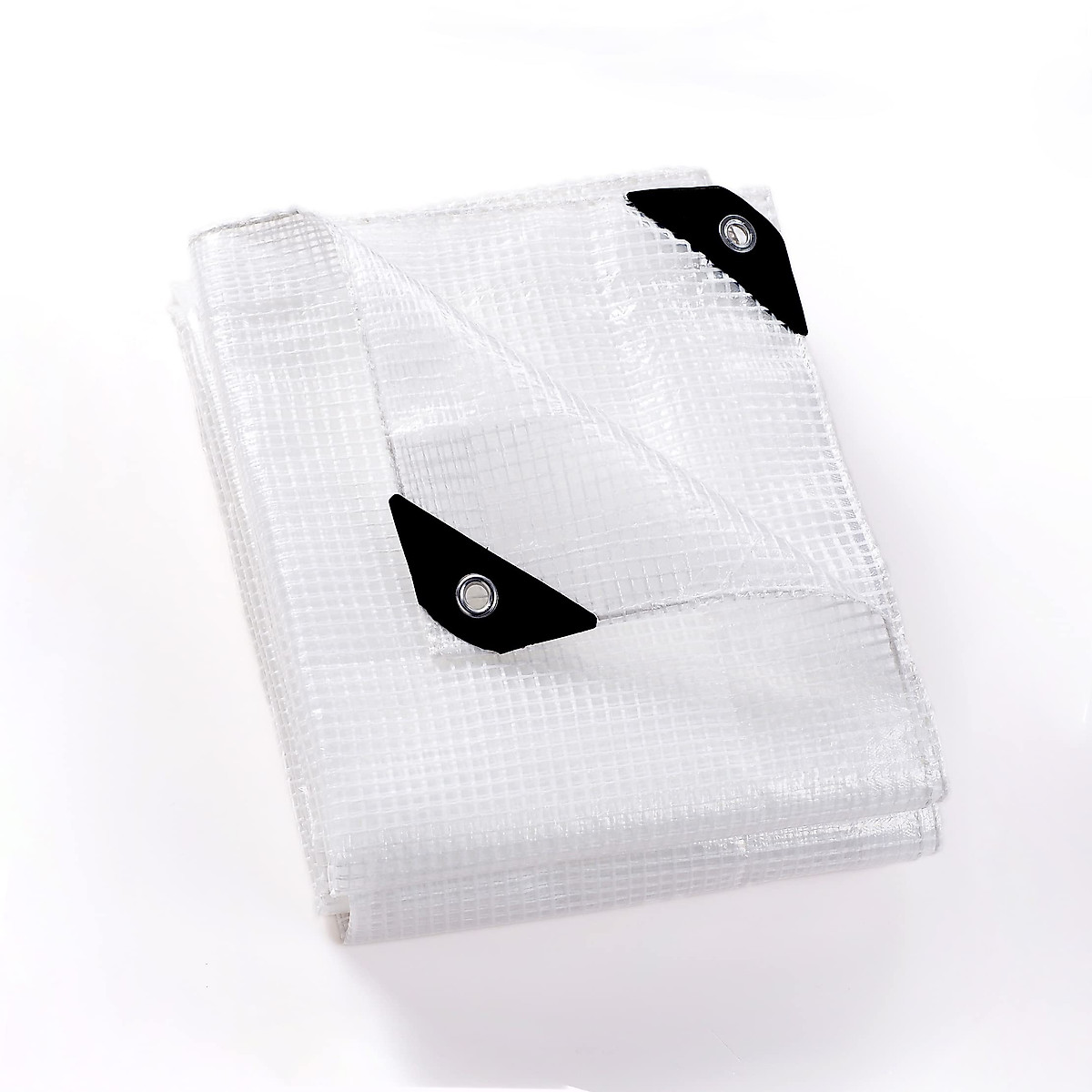 GUARD SHIELD Clear White Tarp Heavy Duty 8x20 Feet Waterproof for Greenhouse Outdoor Garden Poly Cover UV Resistant 3x3 Weave 10mil