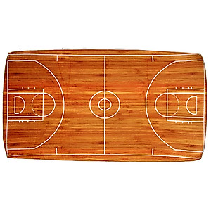 Dear Baby Gear Deluxe Crib Sheet Sports Collection Minky Fitted Crib Sheet, Basketball Court, 52 X 28 X 10 Inches