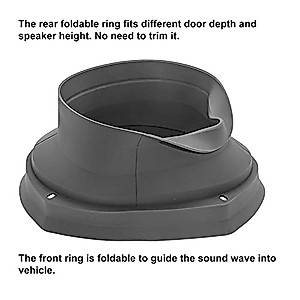 RECOIL SPB69 Foldable Silicone 6 X 9” Car Speaker Baffle Kits with Egg Crate Foam for Sound Quality Improvement and Speaker Protection One Pair (6X9”)