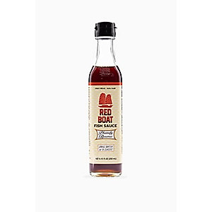Red Boat Fish Sauce, Phamily Reserve | Premium 50°N fish sauce sustainably made with just two ingredients in Vietnam | Higher Protein For Exceptional Flavor | Gluten and sugar free, no preservatives | 8.45 fl oz.