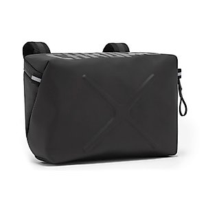 Chrome Industries Helix Handlebar Bag - From Bike to Foot, Handlebar to Crossbody Sling or Fannypack, Black
