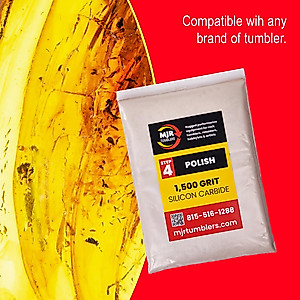 MJR Tumblers 5 LB Super Polish 1500 Silicon Carbide Rock Refill Grit Abrasive Media Final Step USA