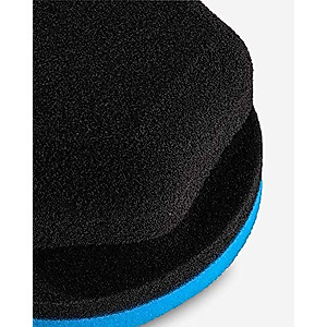 Adam's Blue Hex Grip Applicator - for Hand Polishing, Scratch Remover, Swirl Remover Scuff Removal