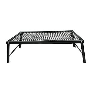 DOUBAO Portable Outdoor Foldable Fishing Table Camping Outdoor Table Collapsible People Iron Picnic Table Net for Family Barbecue