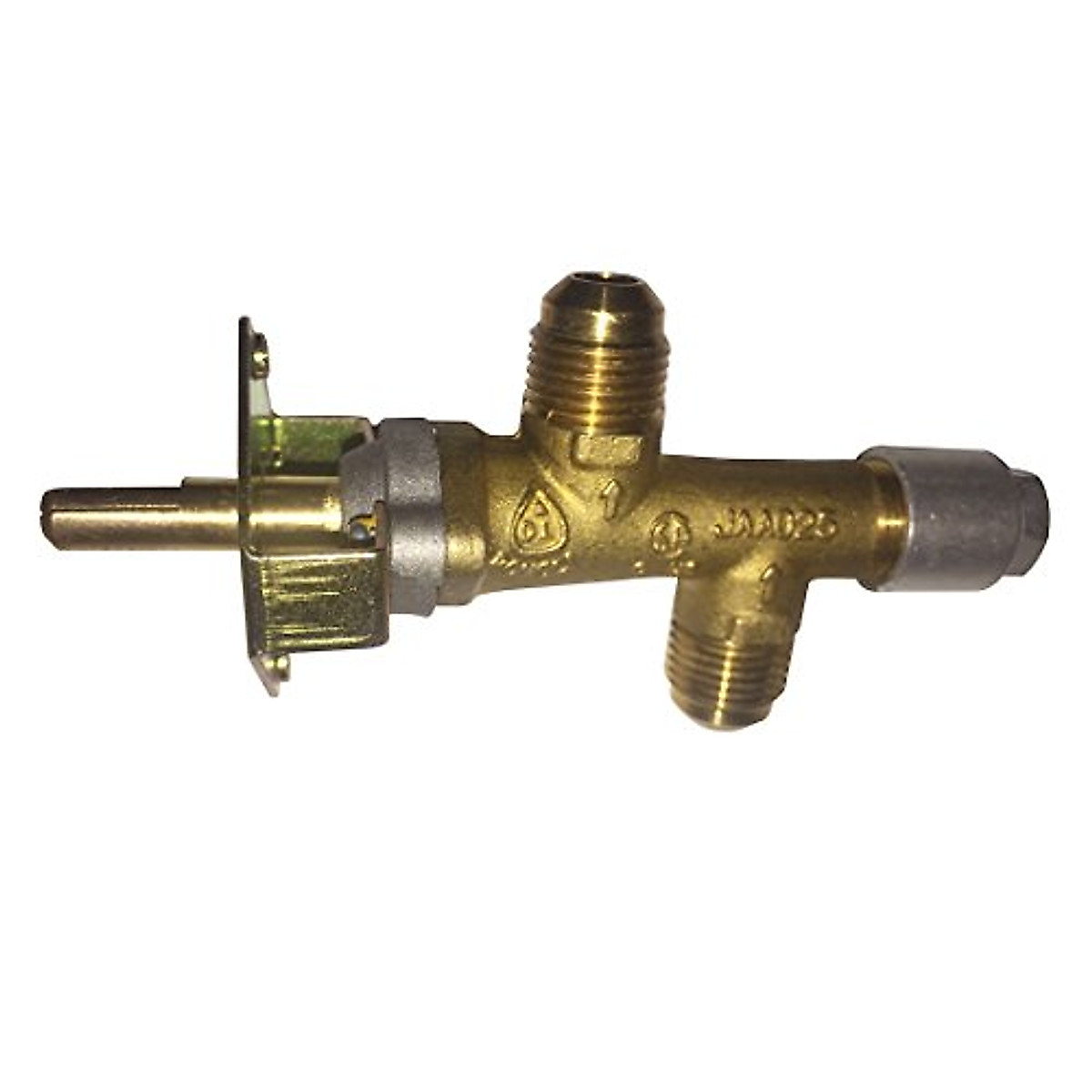 Meter Star CSA Certified Brass Safety Gas Valve for Fire Pit/Gas Grill, BBQ Grill Control Valve Assembly with 3/8" NPT(5/8UNF) Inlet and Outlet Corrugated or Flexible Hose