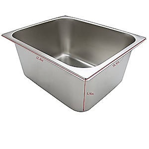 INTSUPERMAI Commercial 8 Pan Food Warmer 6inch Deep Pans Countertop Bain Marie Food Soup Warmer Canteen Buffet Steam Heater Steam Table Food Steamer with Glass Shield 110V
