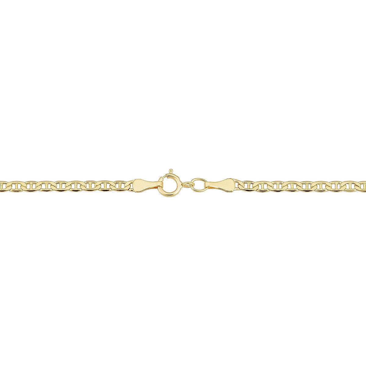 Kooljewelry 10k Yellow Gold Mariner Link Bracelet (2.3 mm, 7.5 inch)