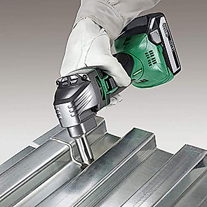 Metabo HPT 18V MultiVolt™ Cordless Nibbler | Tool Only - No Battery | For Ribbed Metal Panels | 180 Degree 3-Stop Die Holder | CN18DSLQ4