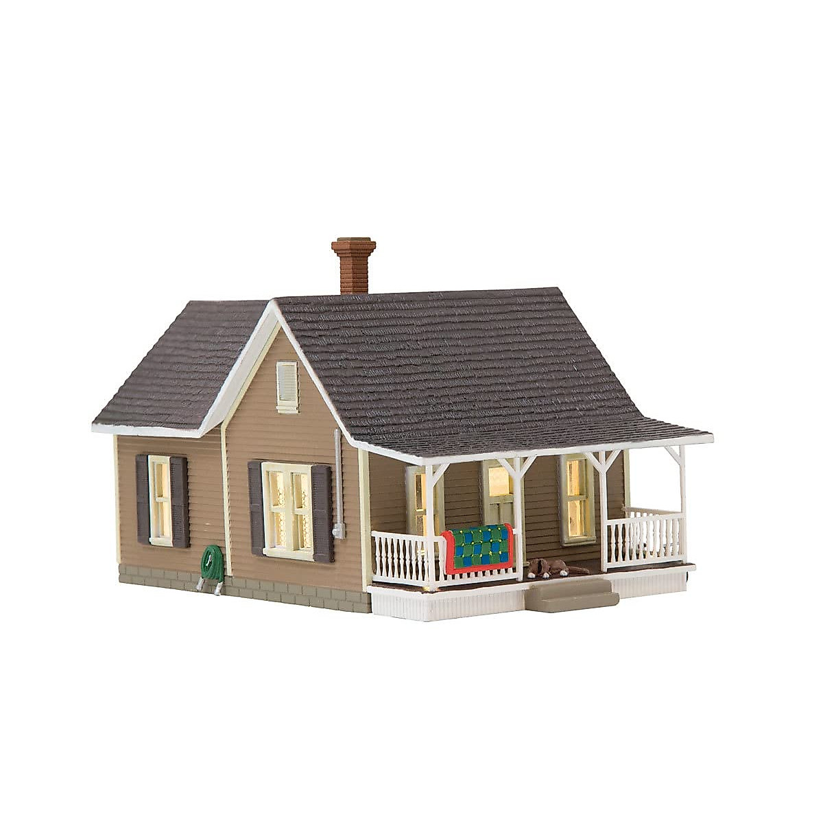Granny's 2-Story House Built-N-Ready N Scale Woodland Scenics