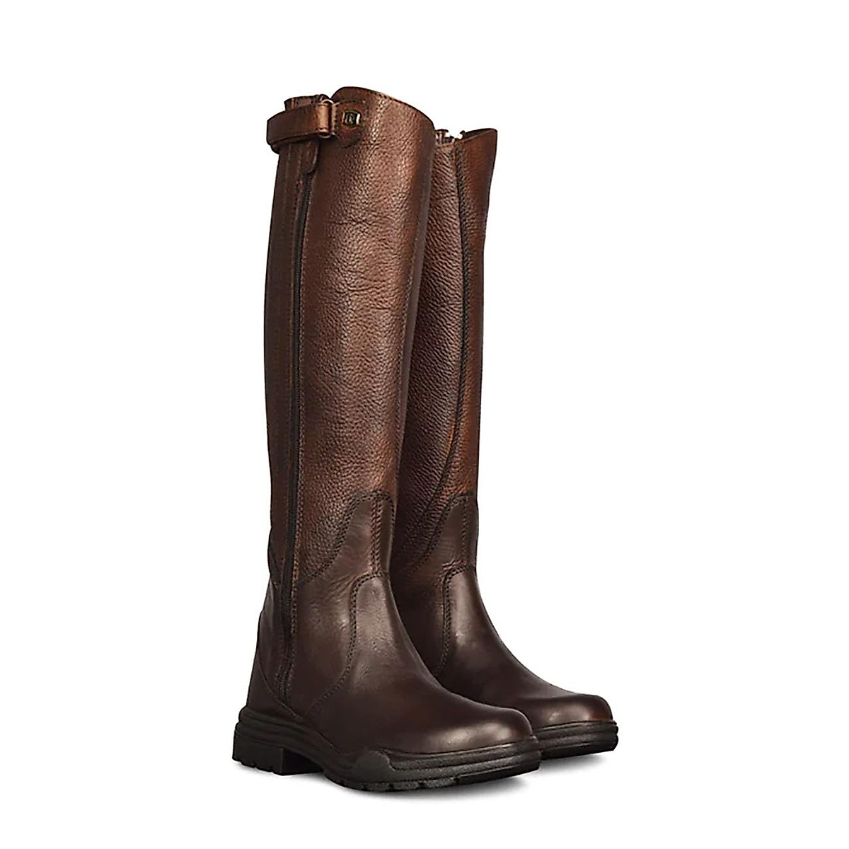 Ovation Women's Comfortable Stylish Equestrian Horse Riding Tall Full-Grain Leather Moorland II Highrider Boot, Brown, 10