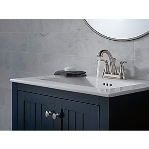 DELTA FAUCET 2532LF-SSTP Woodhurst Bathroom Faucet Centerset, Stainless