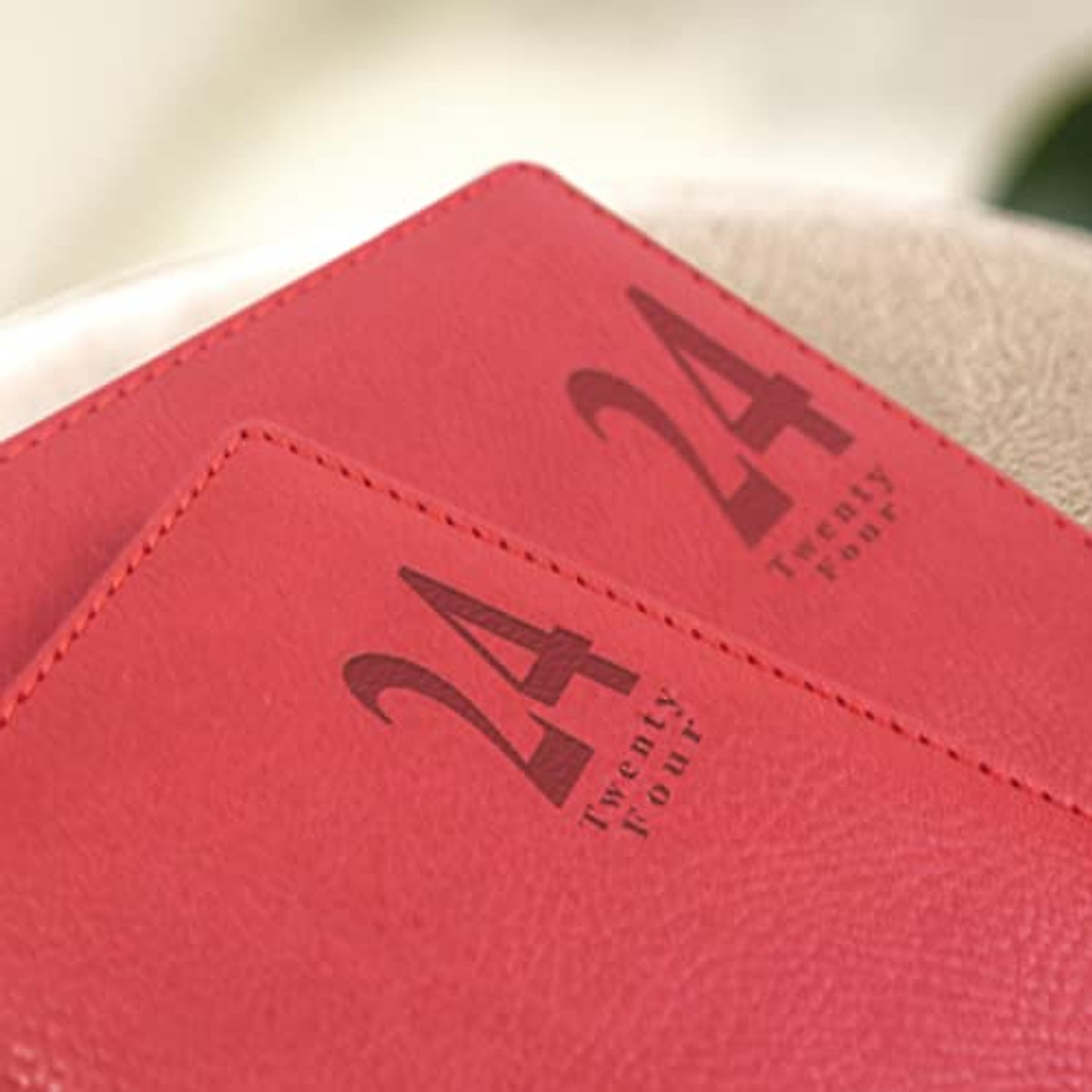 Letts of London Milano Weekly Planner, 12 Months, January to December, 2024, Appointments, A5 Size, 8.25" x 5.875", Red (CTO3XURD-24)