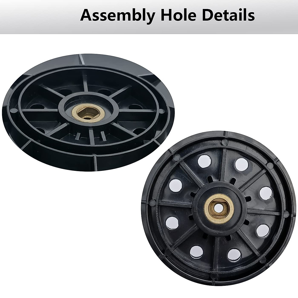 9 Inch 8 Hole Drywall Sanding Pad for Drywall Sander, Replacement Backing Pad Used with Hook and Loop Grinding Polishing Sanding Disc