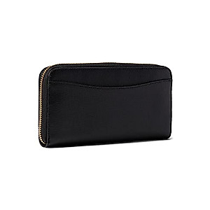 Kate Spade New York Morgan Saffiano Leather Zip Around Continental Wallet Black One Size
