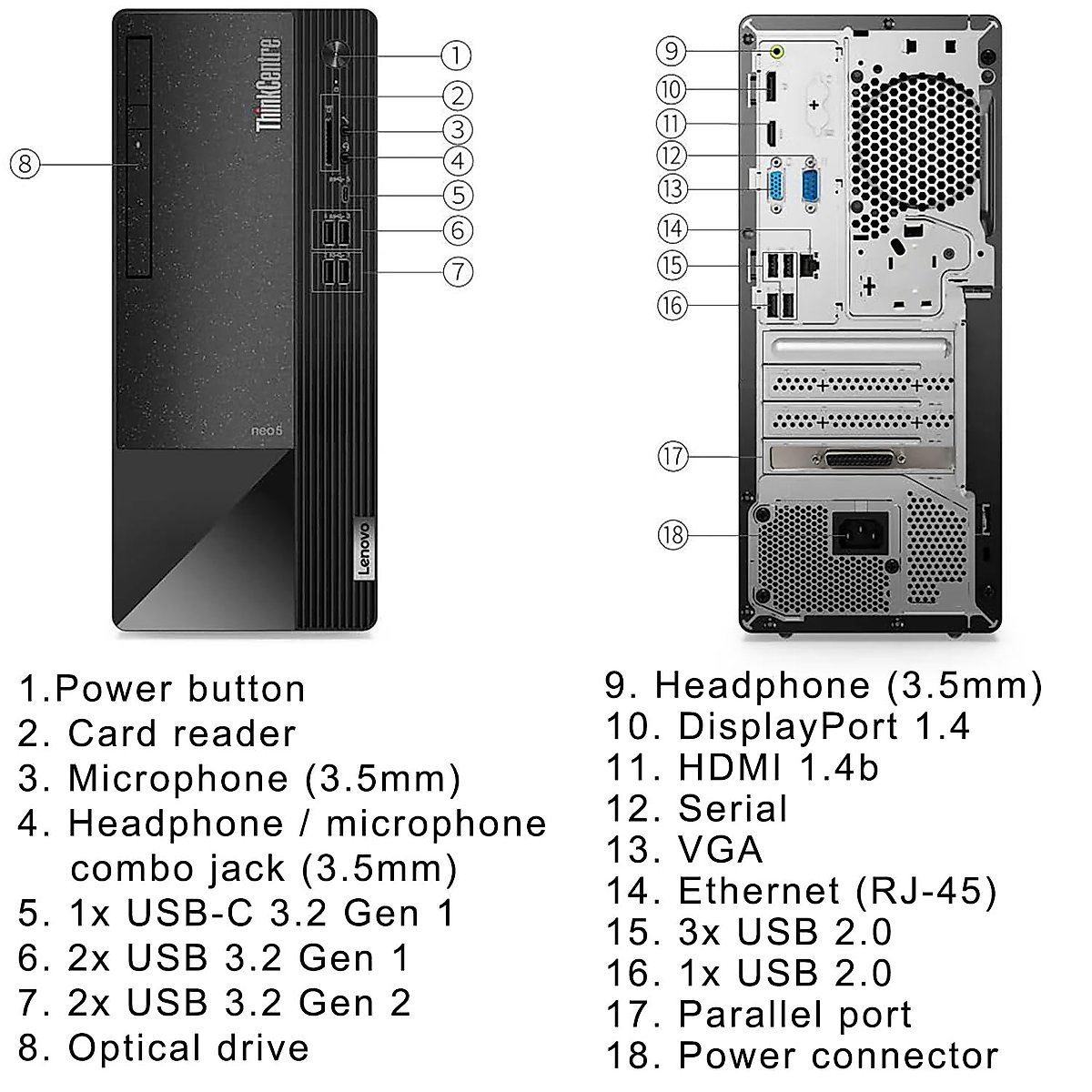 Lenovo ThinkCentre 50T Tower Business Desktop Computer, 12th Gen Intel Hexa-Core i5-12400 (Beat i7-11700), 64GB DDR4 RAM, 6TB SSD, DVDRW, WiFi Adapter, Ethernet, HDMI, Windows 11 Pro