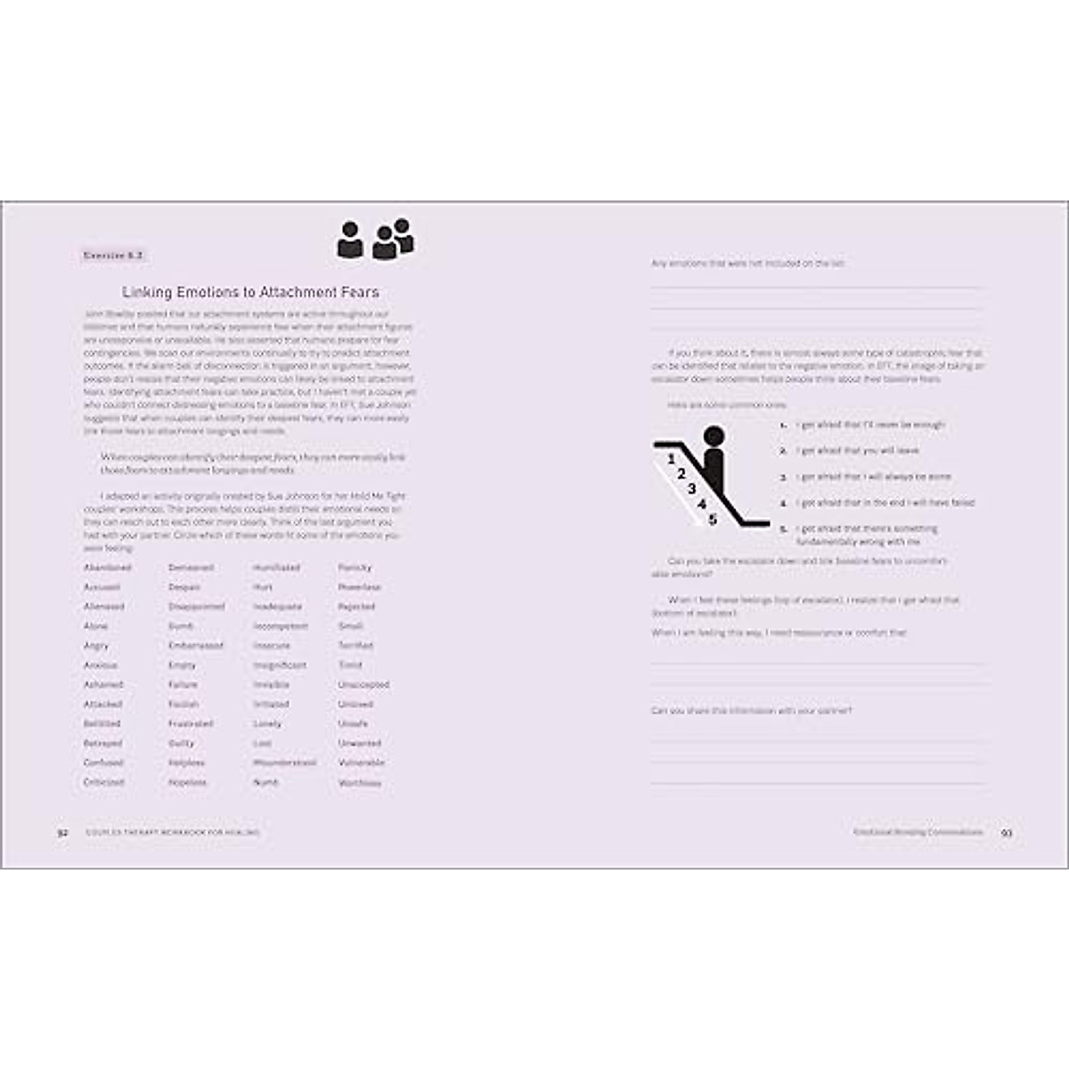 Couples Therapy Workbook for Healing: Emotionally Focused Therapy Techniques to Restore Your Relationship