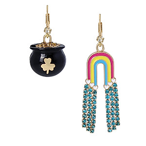 Betsey Rainbow Mismatched Earrings