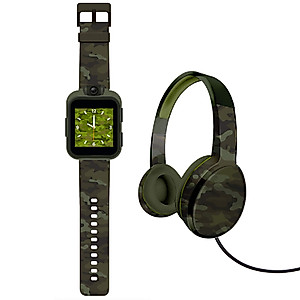 PlayZoom 2 Kids Smartwatch & Headphones - Video Camera Selfies STEM Learning Educational Fun Games, MP3 Music Player Audio Books Touch Screen Sports Digital Watch Gift for Kids Toddlers Boys Girls