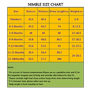 NIMBLE Baby Girls Newborn Christening Embroidered, Champange, Size 6-9 Months