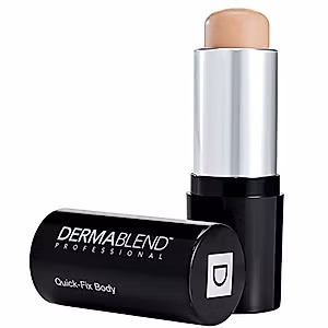 Dermablend Quick-Fix Body Makeup Full Coverage Foundation Stick, Water-Resistant Body Concealer for Imperfections & Tattoos, 0.42 Oz