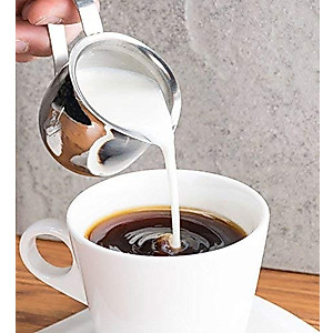 (2 Pack) 3-Ounce Stainless Steel Bell Creamer, 90 ml. Bell-Shaped Serving Cream Pitcher