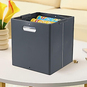 Vadidiya Plastic Folding Storage Cube Bins, Collapsible Storage Cubes, 4 Packs