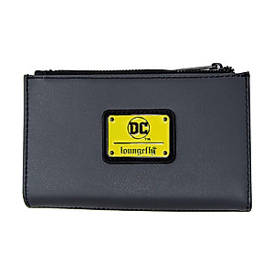 Loungefly x Batman Bat-Signal Gotham City Skyline Flap Wallet (Grey Multi, One Size)