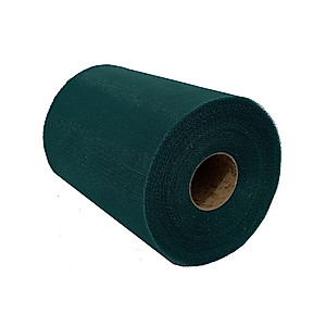 Hunter Green Tulle Fall Decor - 6" x 100 Yards, Easter, Spring, Fabric Netting Ribbon, Wreath, Garland, Swag, Streamers, Gift Wrapping, Bows, Christmas, St. Patrick's Day