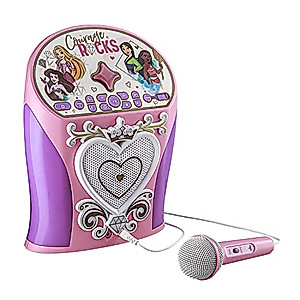 eKids Disney Princess Karaoke Machine, Easily Access Disney Playlists with New EZ Link Feature