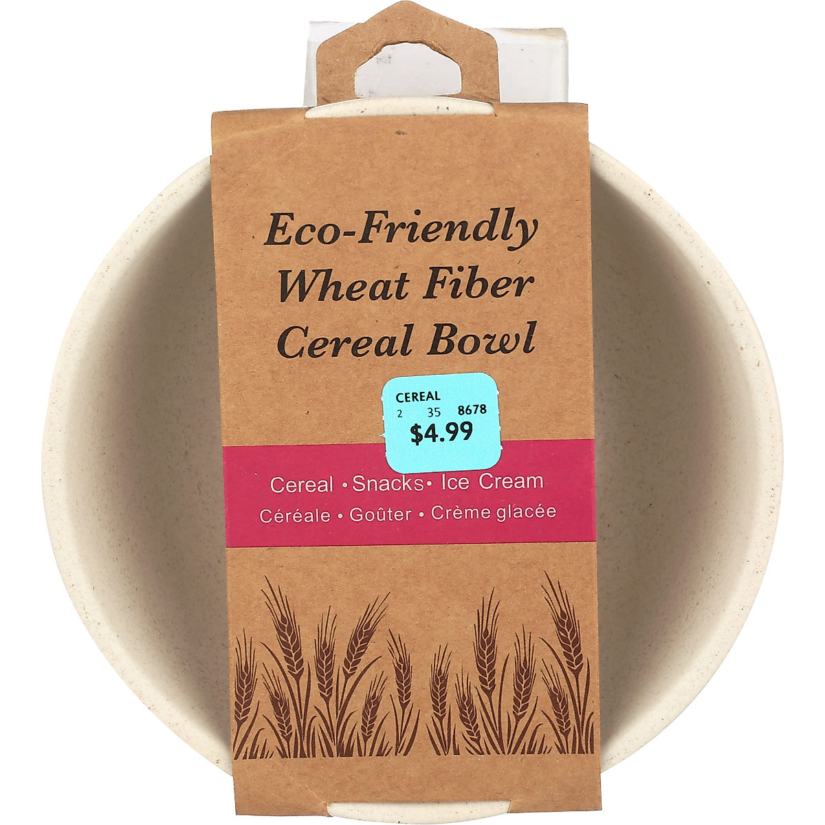 R IDEAS Eco Friendly Wheat Fiber Cereal Bowl, 1 EA