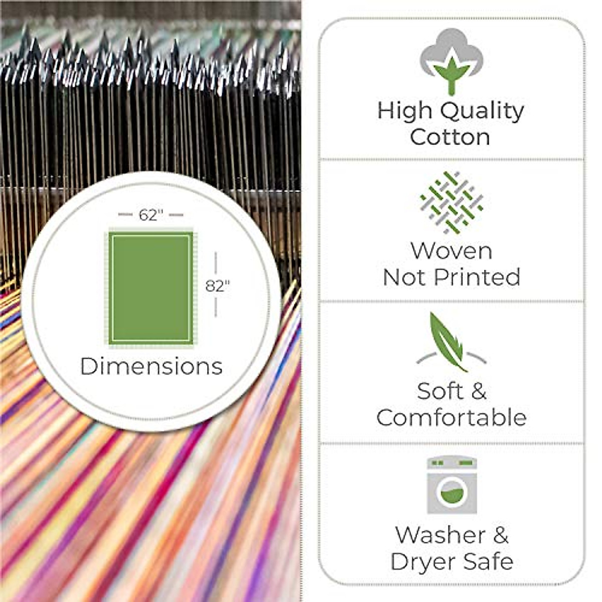 Pure Country Weavers Starry Night XL Blanket by Vincent Van Gogh - Fine Art Gift Tapestry Throw Woven from Cotton - Made in The USA (82x62)