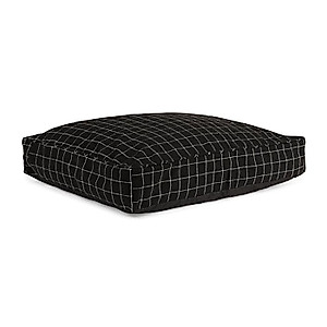 EveryYay Black Squares Removable Bed Cover for Dogs, 40" L X 30" W X 5" H