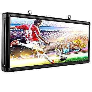 CX P6 LED Sign - Outdoor Full Color WiFi 40'' x 18'' Scrolling LED Display with High Resolution Scrolling Texts Full Color Sign for Advertising, High Brightness P6 and New SMD Technology