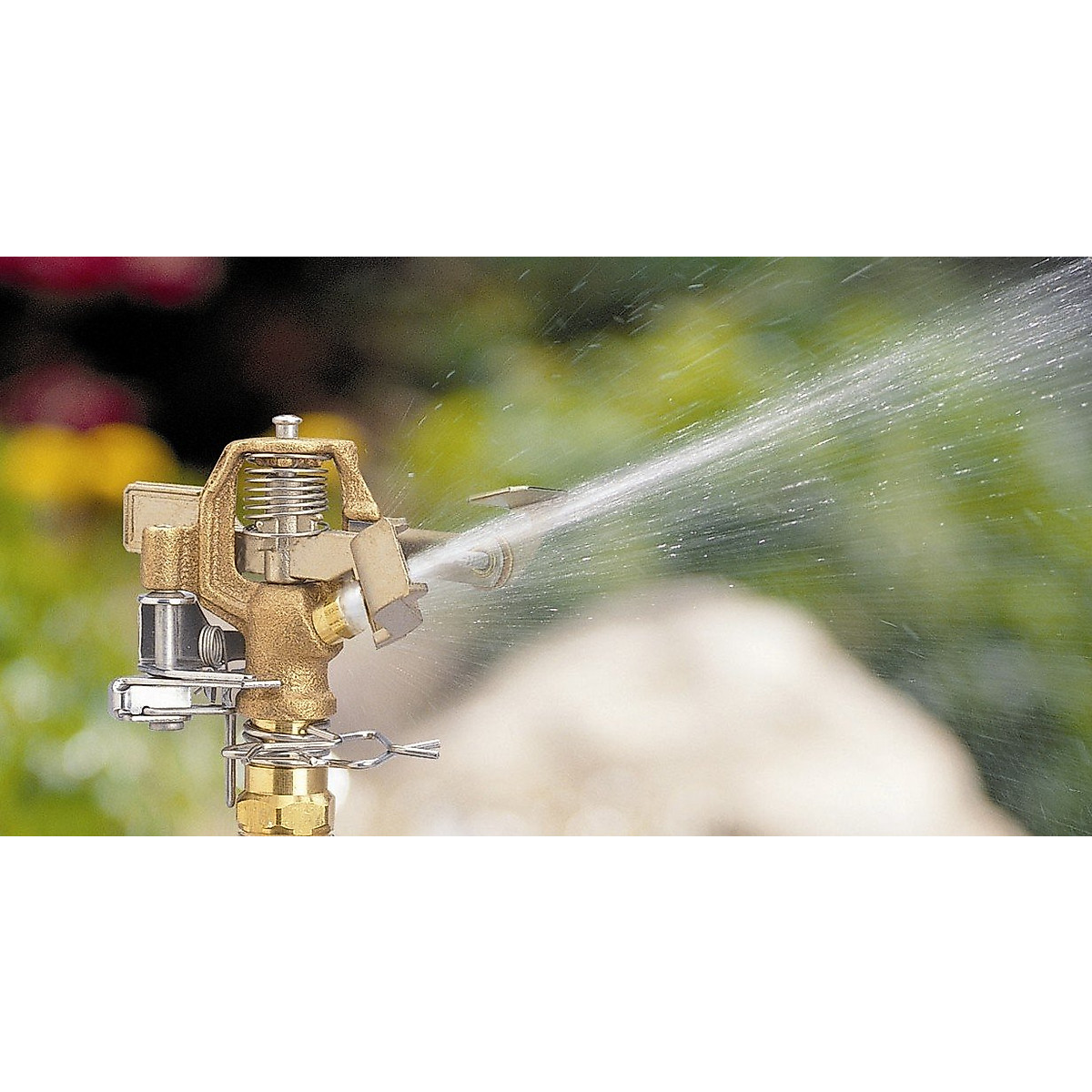 Orbit 55032 1/2" BRS Sprinkler Head, Connection, Silver and Gold