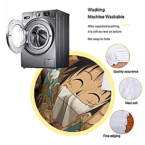 Anime Blanket 60" x 50" Flannel Fleece Throw Blankets Super Soft Cozy Warm Plush Bedding for Travel Bed Sofa Beach