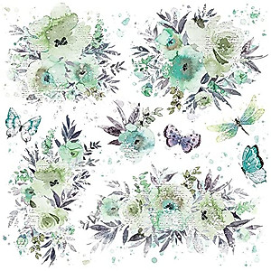 49 AND MARKET Art VIKEN RUB-ON 12X12 1/PK, White