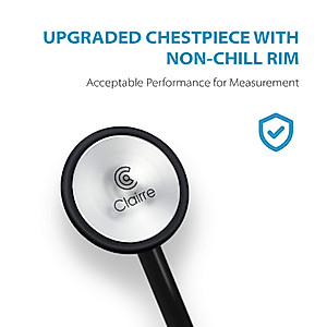 Clairre Professional Sphygmomanometer Manual Blood Pressure Cuff and Stethoscope Kit for Nurses/Doctors/Nursing Students, Carrying Case Included, Universal Cuff Size: 9-16 inch (Navy Blue)