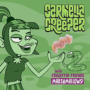 Carmella Creeper Cereal with Monster Marshmallows, Caramel Apple Flavored Kids Cereal, Limited Edition, Made with Whole Grain, Family Size, 15.8 oz