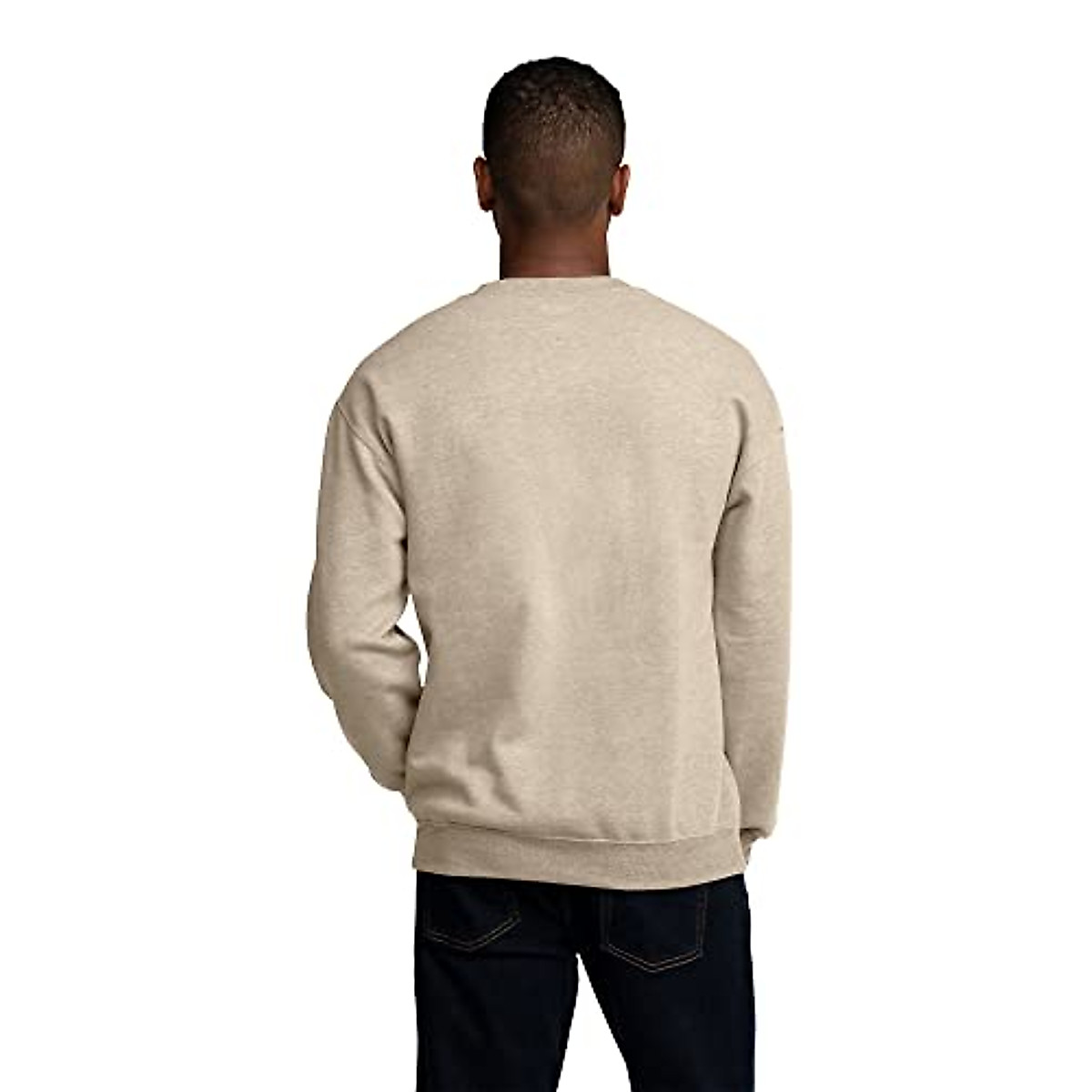 Fruit of the Loom mens Eversoft Fleece Sweatshirts & Hoodies Shirt, Crewneck Sweatshirt - Khaki Heather, Medium US