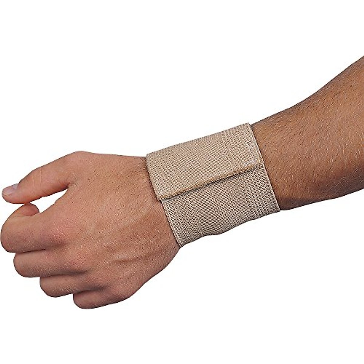 Flex Aid Wrist Support Wrap- Elastic Support with Loop- Wrist Brace for Carpal Tunnel, Arthritis, Tendonitis, Exercise, Weight Lifting, Calisthenics and More- One Size
