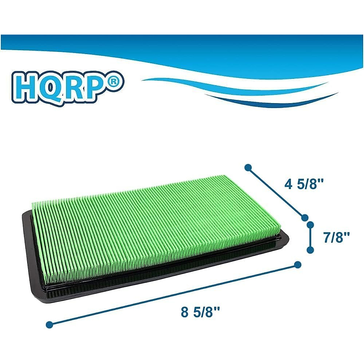 HQRP 2-Pack Filter Combo (Cartridge + Pre-Filter) Compatible with Honda 06172-Z0A-305, 17211-Z0A-013, 17218-Z0A-810, 17218-Z0A-000, 17211-ZOA-013, 17211-Z0A-003 Replacement