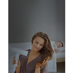 SKANWEN Hair Dryer, Professional Ionic Blow Dryer with 110,000 RPM Brushless Motor for Fast Drying, Foldable Body Design,4 Temps & 3 Speeds,NO Heat Damage Quiet for Home Travel (White)