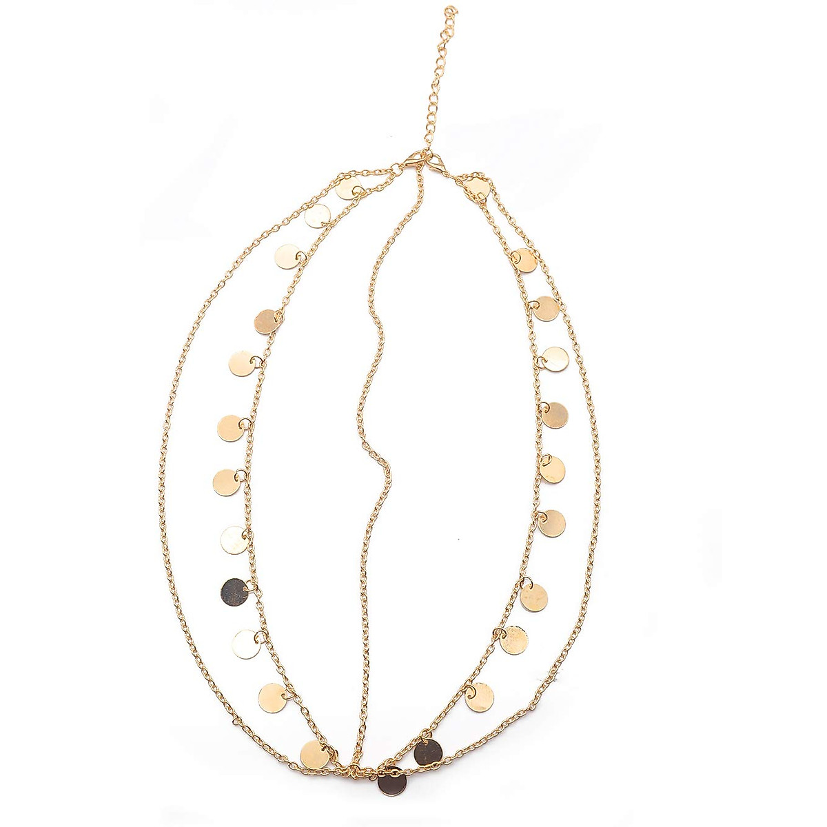 Missgrace Women Bohemian Gold Head Chain Headband Bridal Head Chain Wedding Headpiece Hair Jewelry Accessories for Bridal Hair Accessories